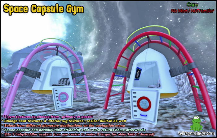 Second Life Marketplace - ! Whippersnappers ! - Space Capsule Gym