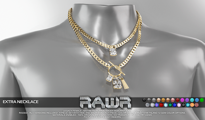 Second Life Marketplace - RAWR! Extra Necklace (add me)