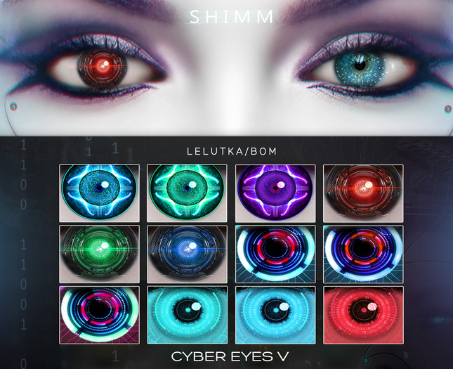 Second Life Marketplace - S H I M M / Lelutka Eyes Applier ~ BOM ...
