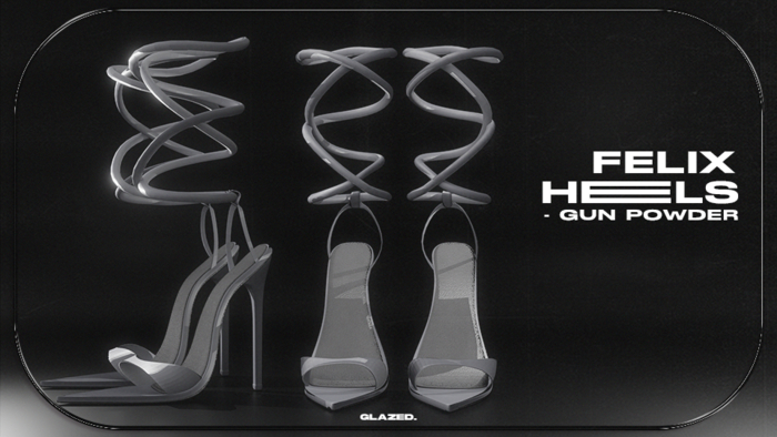 Second Life Marketplace - GLAZED. FELIX HEELS - GUN POWDER