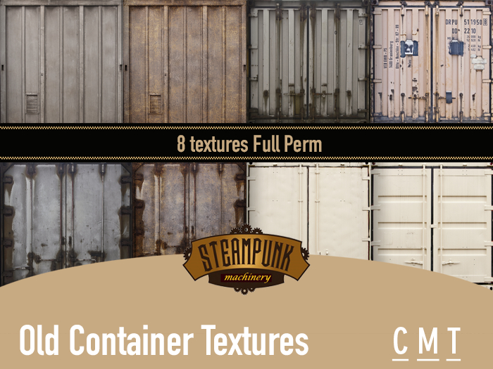 Second Life Marketplace - Steampunk Machinery - Old Container Textures