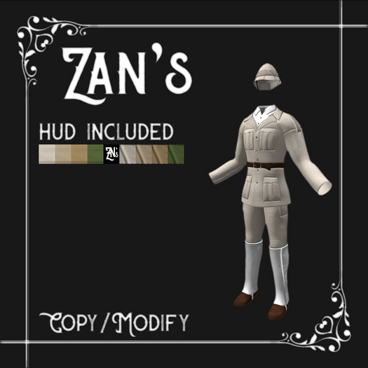 Second Life Marketplace - Zan's New Colony explorer set male