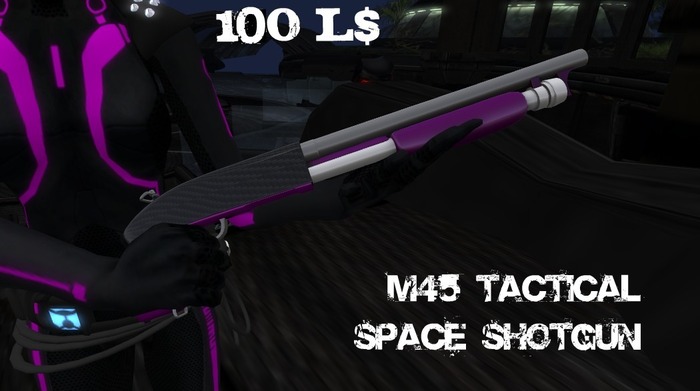 Second Life Marketplace - M45 Tactical Space Shotgun Purple