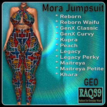 Second Life Marketplace - [R39] Mora Jumpsuit-GEO