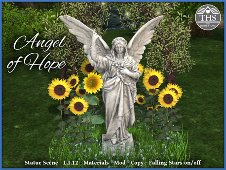 Second Life Marketplace - ANGEL STATUE - Angel Of Hope ANGEL STATUE ...
