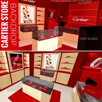 Second Life Marketplace - CARTIER STORE BACKDROP