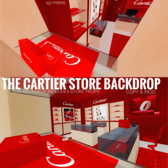 Second Life Marketplace - CARTIER STORE BACKDROP