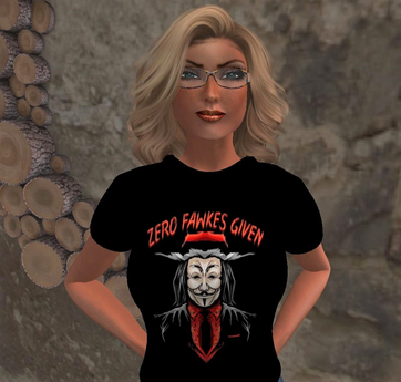 Second Life Marketplace - Zero Fawkes Given Mesh T-Shirt
