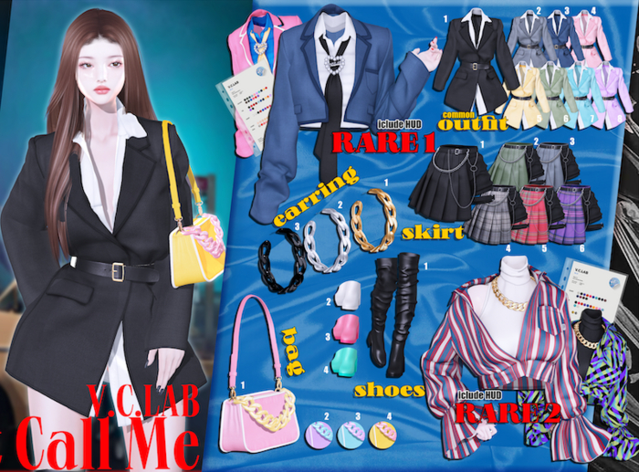 Second Life Marketplace - [V.C.LAB] Don't Call Me GACHA. common outfit ...