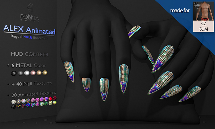 Second Life Marketplace - [FORMANAILS] NAILS for CZ Slim - ALEX ...