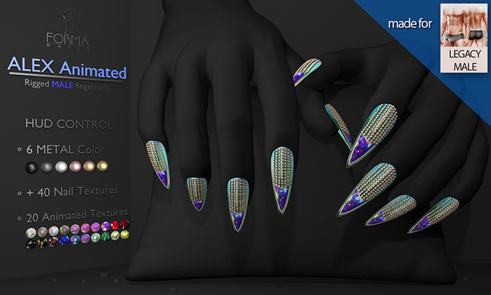 Second Life Marketplace - [FORMANAILS] NAILS for Legacy Male - ALEX ...