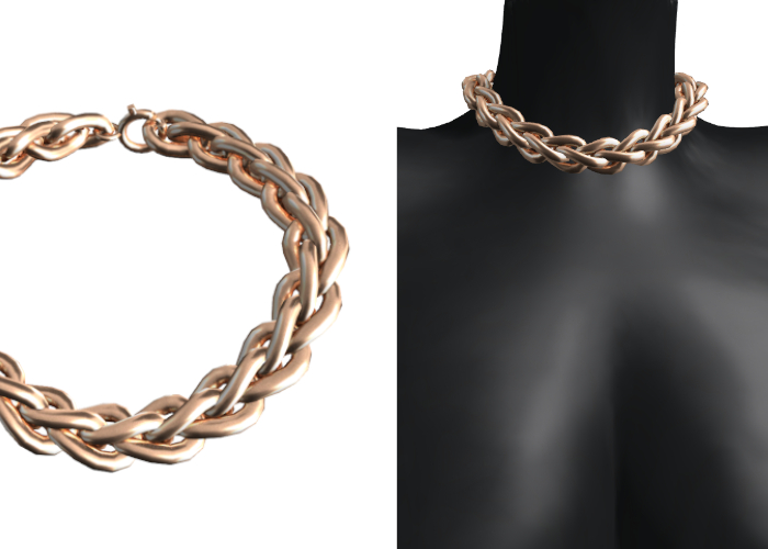 Second Life Marketplace - [JD] Chunky Chain Necklace - Unisex