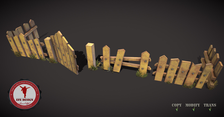 Second Life Marketplace - (Efe Design) Fence Set Fatpack Fullperm
