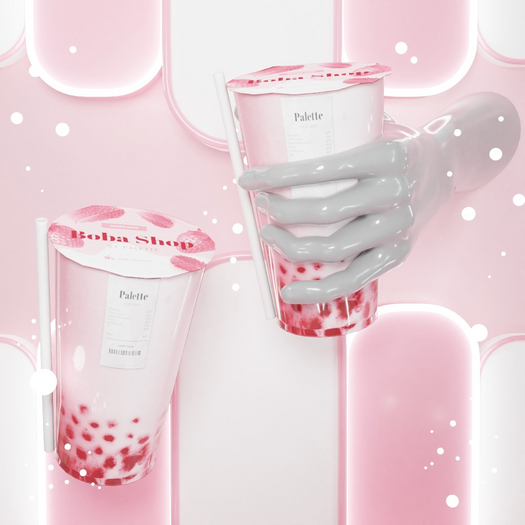 Second Life Marketplace - Palette - Cassidy Boba Cup [Pink]