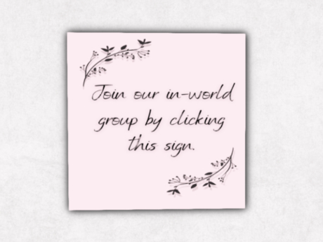 Second Life Marketplace - ::VV:: Group Joiner Wall Sign 2