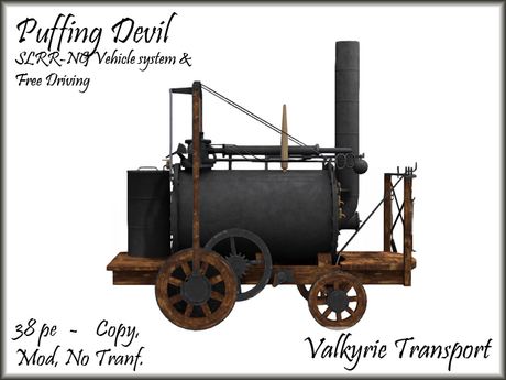 Second Life Marketplace - 1804 Trevithick Puffing Devil