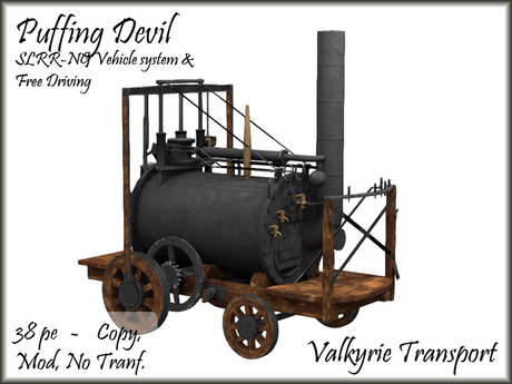 Second Life Marketplace - 1804 Trevithick Puffing Devil