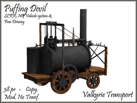 Second Life Marketplace - 1804 Trevithick Puffing Devil
