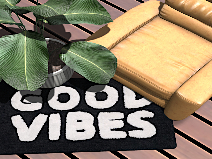 Second Life Marketplace - [G A L O R E] "GOOD VIBES" RUG
