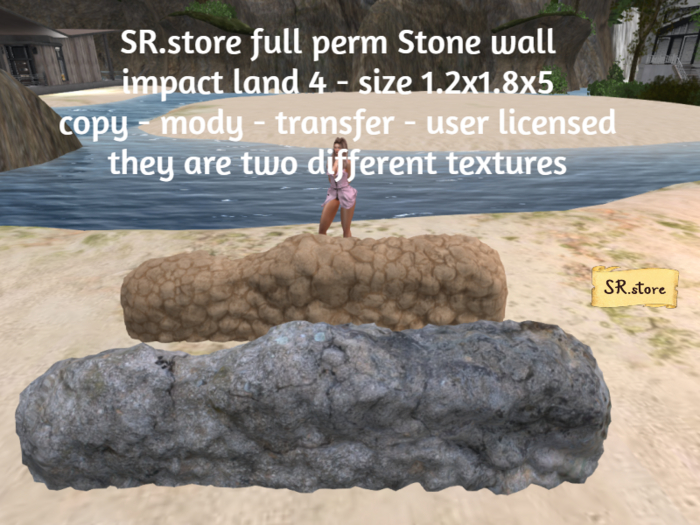 Second Life Marketplace - SR.store full perm Stone wall