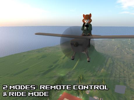 Second Life Marketplace - RIDEABLE RC PLANE & DRONE