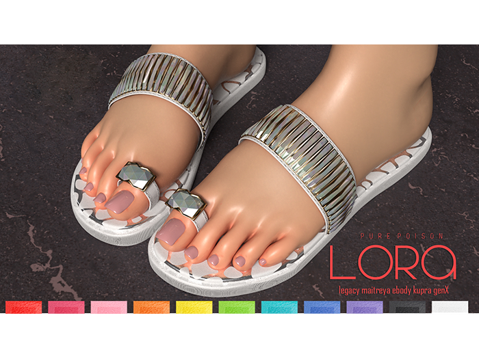 Second Life Marketplace - Pure Poison - Lora Flats - Unpack