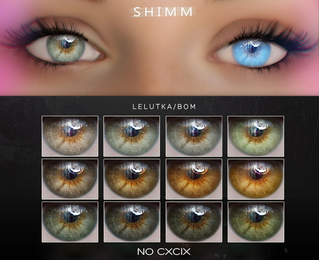 Second Life Marketplace - S H I M M / Lelutka Eyes Applier ~ BOM ...