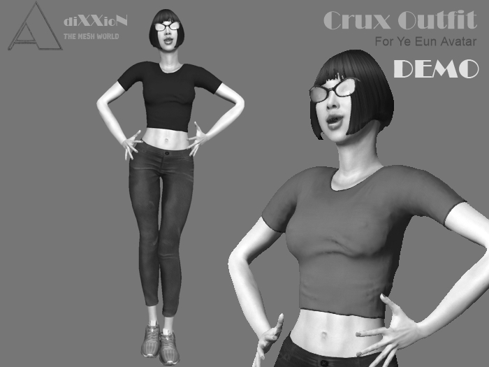 Second Life Marketplace - Crux Outfit / Ye Eun Avatar DEMO