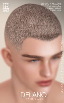 Second Life Marketplace - HYPE addon / hairbase "Delano" LelEVOX & AK AdvX