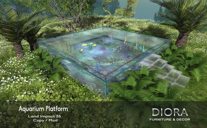 Second Life Marketplace - DIORA Aquarium Platform *UPDATED