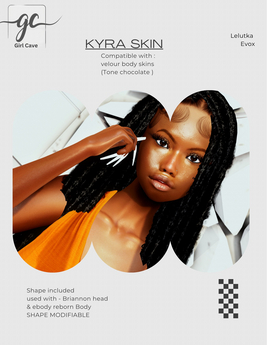 Second Life Marketplace - G'C- KYRA SKIN (CHOCOLATE) - EVOX