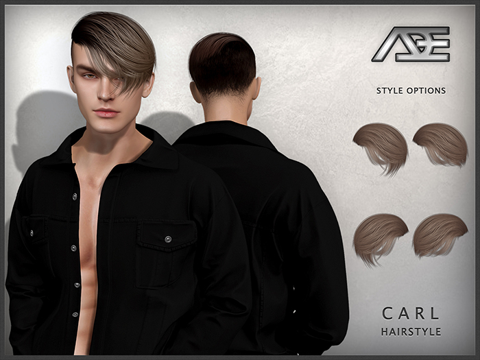 Second Life Marketplace - Ade - Carl Hairstyle (Naturals Bundle)