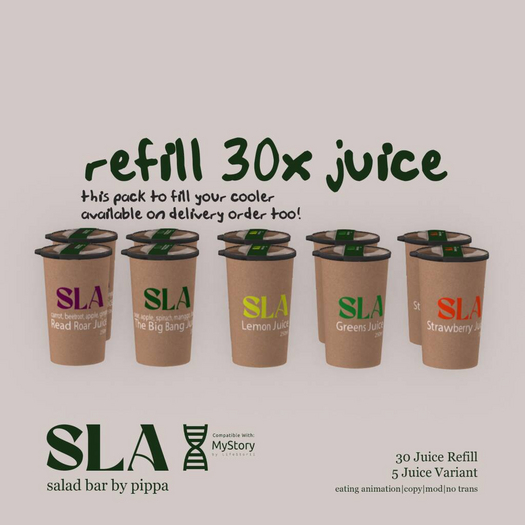 Second Life Marketplace - SLA Juice Refill 30x (My Story)