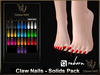 Second Life Marketplace - [VV] Claw Nails - Solids - Reborn [Feet]