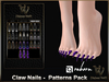 Second Life Marketplace - [VV] Claw Nails - Patterns - Reborn [Feet]