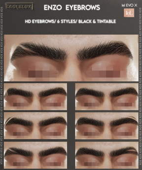 Second Life Marketplace - EGX. HD Enzo Eyebrows DEMO