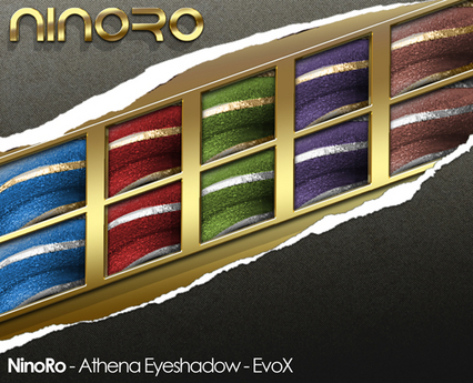 Second Life Marketplace - NinoRo - Athena Eyeshadow EvoX - FATPACK HUD