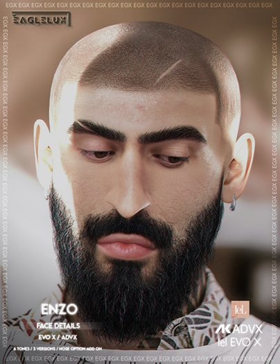 Second Life Marketplace - EGX. BOM Enzo Face Details (EVO X / ADVX)