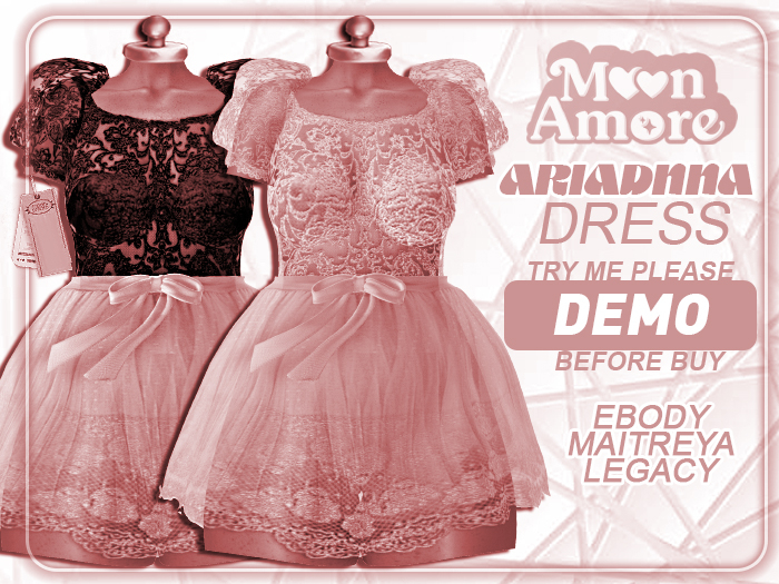 Second Life Marketplace - :Moon Amore: Ariadnna Dress// DEMO