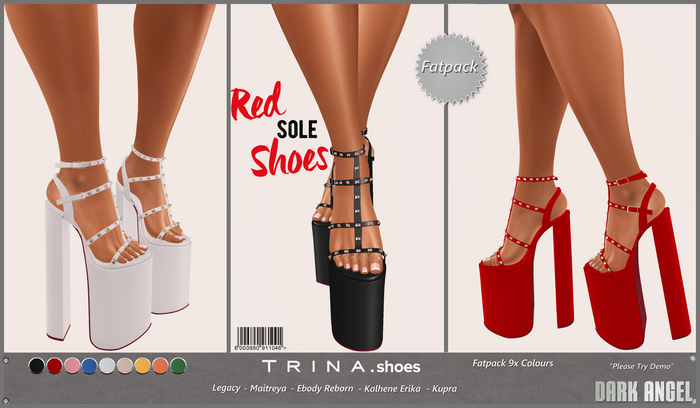 Second Life Marketplace - Dark Angel : Trina Heels - Fatpack Legacy ...