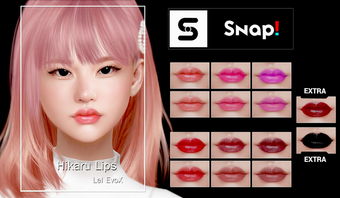 Second Life Marketplace - SNAP! Hikaru Lips Fatpack (Wear)