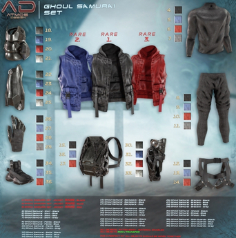 Second Life Marketplace - [10] [AD] - Ghoul Samurai - Backpack - Blue ...
