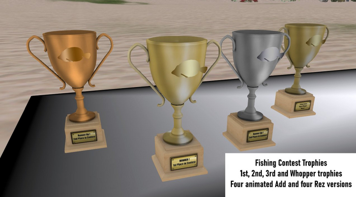 Second Life Marketplace - fishing contest trophies - boxed