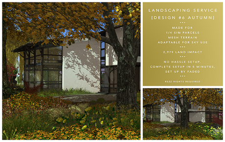 Second Life Marketplace - [F] Landscape 6 - Maple Hills - AUTUMN (1/4 Sim)