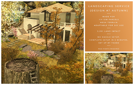 Second Life Marketplace - [F] Landscape 7 - Mossy Mountains - AUTUMN (1 ...