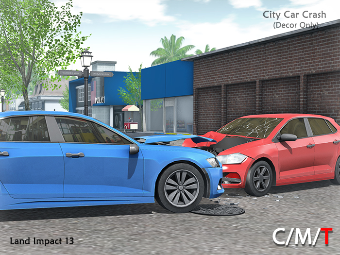 Second Life Marketplace - "Killer's" City Car Crash (Decor Only)