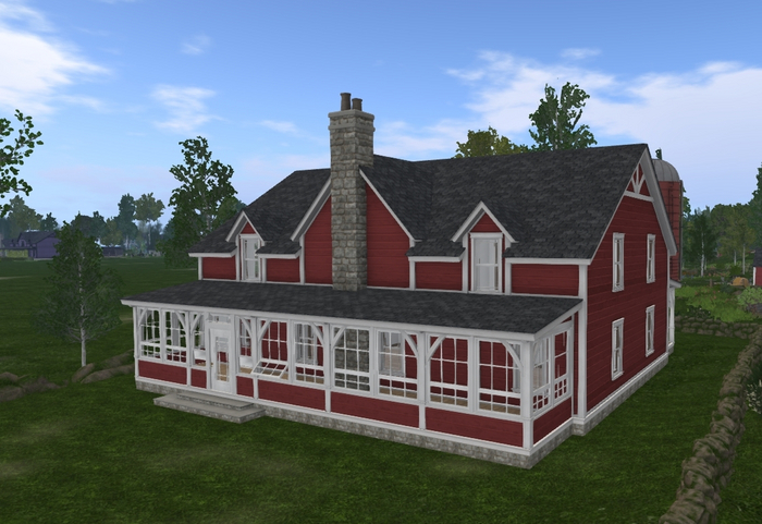 Second Life Marketplace - LH - Ranch - Stable View/Ridge sun porch MP1AP