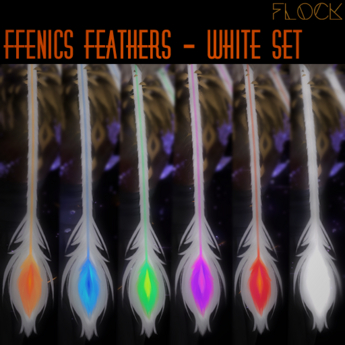 Second Life Marketplace - [FLOCK] - Ffenics Feathers - White Feather Pack