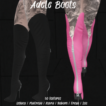 Second Life Marketplace - {Chaotic} Adele Boots{Add Me} {DEMO}