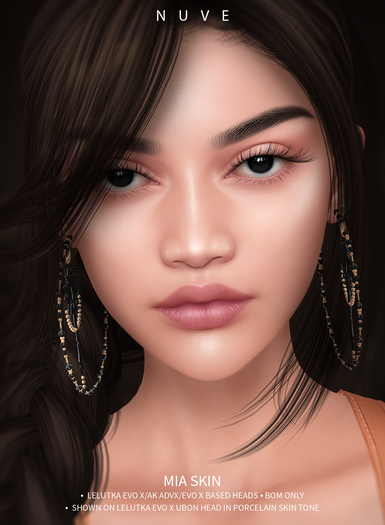 Second Life Marketplace - Nuve. Mia Fantasy skin DEMO - Lelutka Evo X